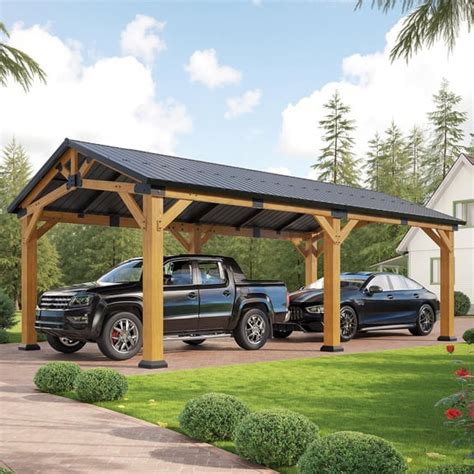 Wood Carports In Carports By Material