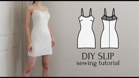 Diy Slip Dress Stretch Knit Slip Pdf Sewing Pattern Slip Dress