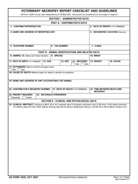 Blank Autopsy Report Template Professional Templates Professional