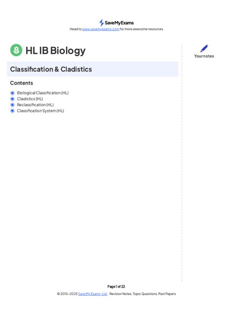 A32 Classification And Cladistics Hl Only Pdf Prokaryote Species