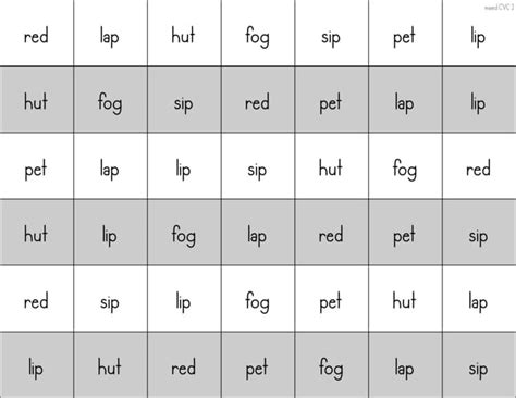 Cvc Fluency Grids For Phonics Practice By Campbell Creates Readers