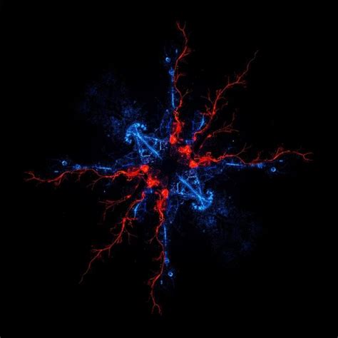 Free Electric Circuit Starburst Photo Abstract Digital