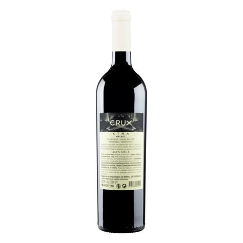 Vinho Argentino Tinto Seco Alfa Crux Xtra Malbec Mendoza Garrafa 750ml