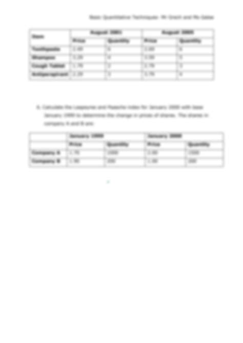 Solution Worksheet 3 Index Numbers Studypool