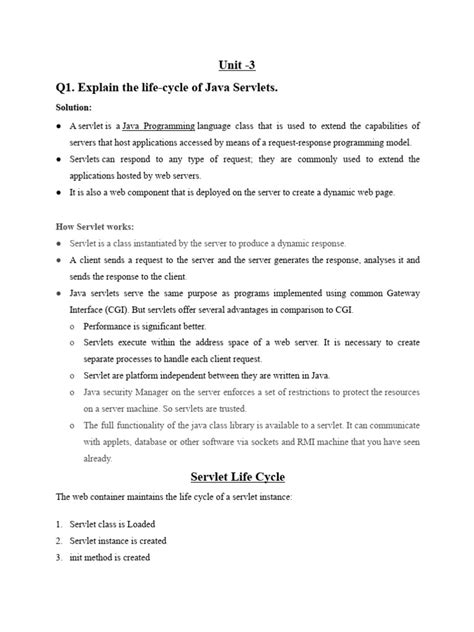 Solved Question Paper Unit 3 Unit 4docx Pdf Web Server