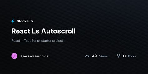 React Ls Autoscroll Stackblitz