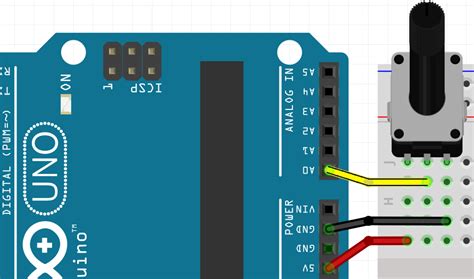 Lektion 7 Potentiometer Och Joystick Arduino Foer Ungdomar
