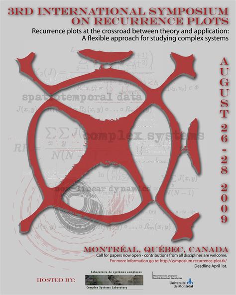 Third Recurrence Plot Symposium 2009