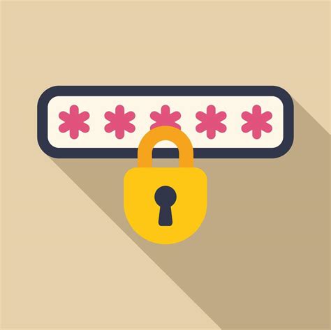 Yellow Padlock Protecting Password Showing Cybersecurity Concept
