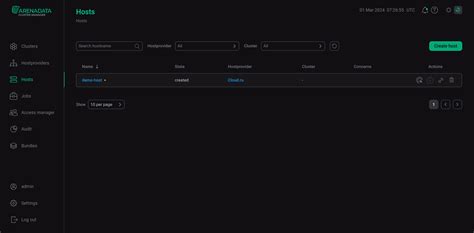 How To Create Hosts With Advanced Hostprovider Arenadata Docs