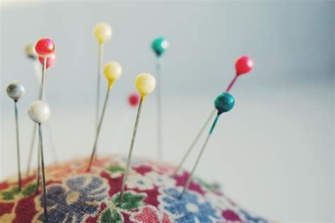 Premium Photo Close Up Of Pin Cushion