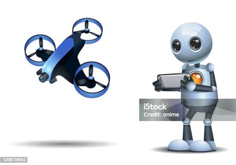 스마트 드론을 재생 하는 작은 로봇의 3d 그림 3차원 형태에 대한 스톡 벡터 아트 및 기타 이미지 3차원 형태 강철 고름 Istock