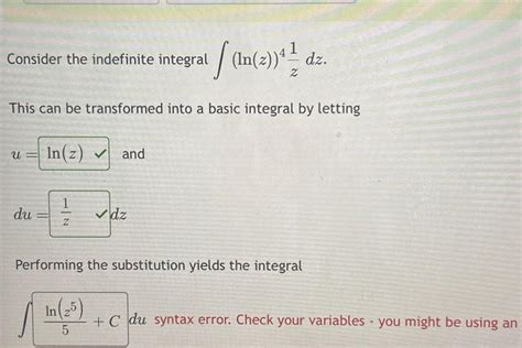 Answered Consider The Indefinite Integral This Can Be Transf