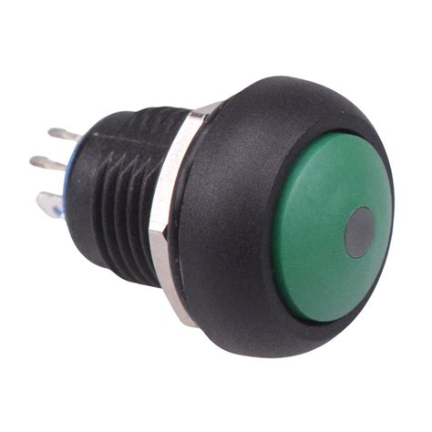Green On Off Latching 12mm Red Led Push Button Switch Spst