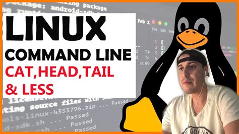 9 ~ Catheadtail And Less Linux Command Line Youtube