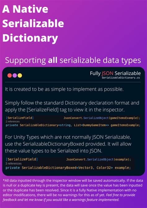 Native Serializabledictionary Classless