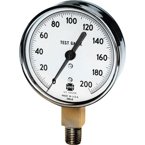 Us Gauge 161950cl 1409 Test Gauge 3 Dial 0 160 Psi Oxygen Cleaned
