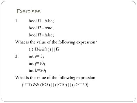 Ppt True Or False Boolean Expression Powerpoint Presentation Free