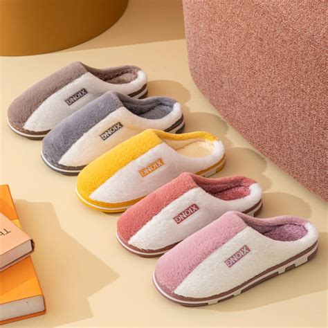 Купити Тапочки жіночі зимові товсті теплі бавовняні туфлі чоловічі великі розміри домашні мякі