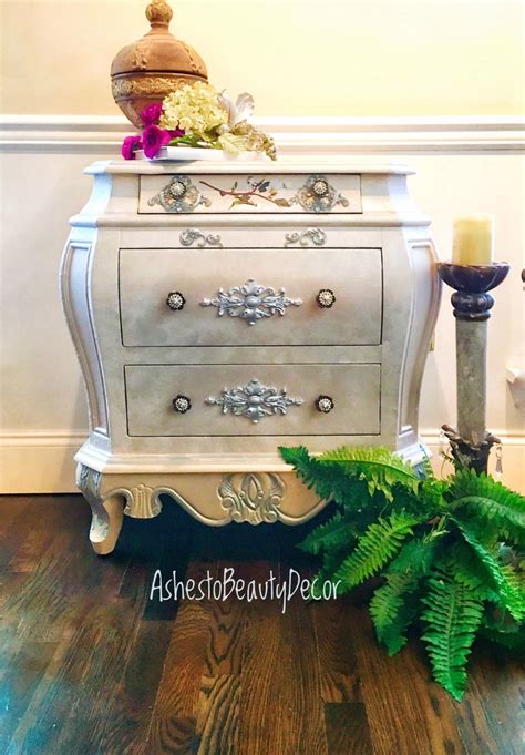 Sold Example Of My Work French Provincial Bedside Table Vintage Bombe