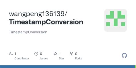 Github Wangpeng136139timestampconversion Timestampconversion