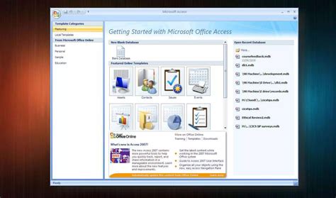 ppt on ms access 2007 full concepts pptx databases computer