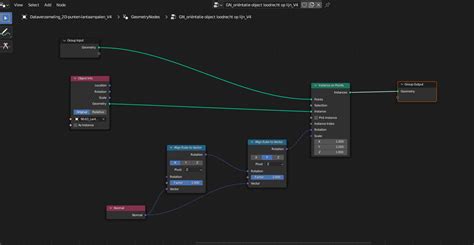 How Can I Project 3d Objects With The Instance On Points Node