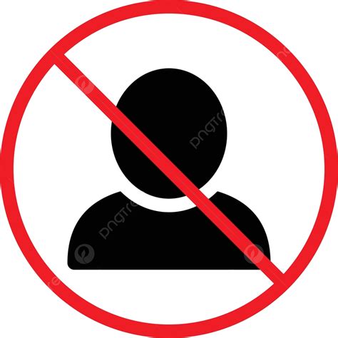 Not Allowed Man Forbid User Profile Vector Man Forbid User Profile Png And Vector With