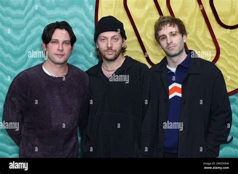 Los Angeles Usa 01st Feb 2024 The Marias Edward James Josh Conway And Jesse Perlman