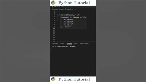 Compound Interest Calculator In Python Python Tutorial Youtube
