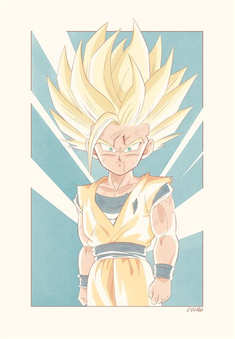 Super Saiyan 2 Gohan [oc] R Dbz