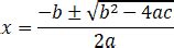 Quadratic Formula Calculator