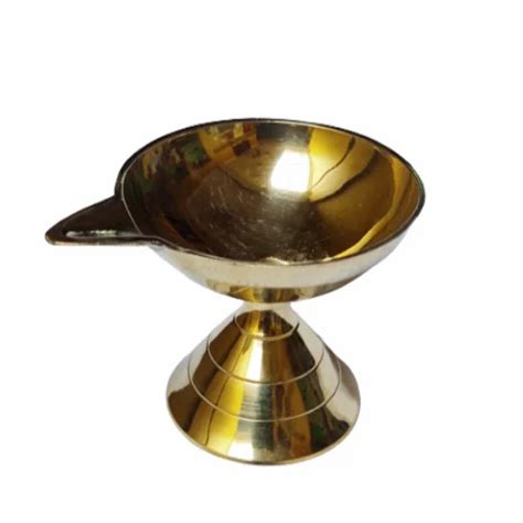 Round Antique Brass Paan Deep Diya For Pooja Polished Diya For Temple Size 1 4 At Best Price