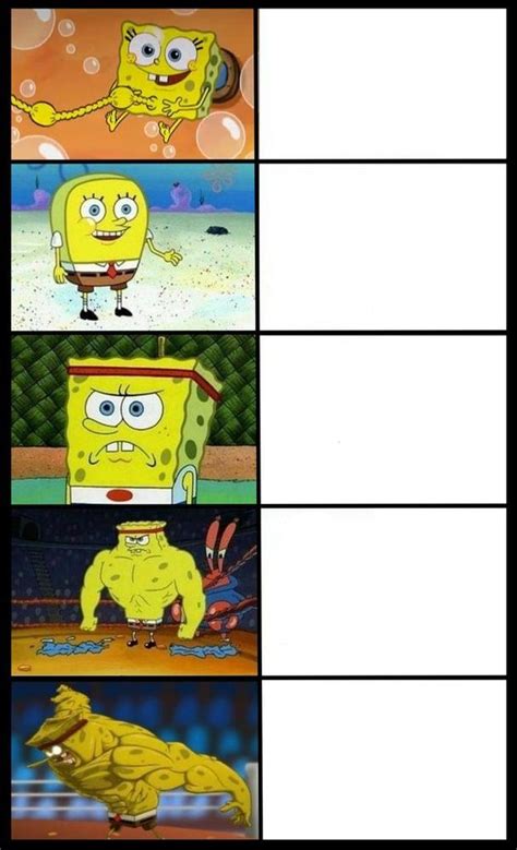 Increasingly Buff Spongebob Meme Generator Imgflip