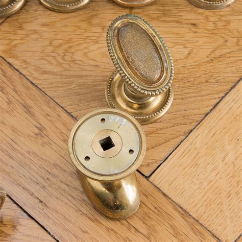 Reclaimed Gilt Brass Oval Door Knobs Lassco Englands Prime