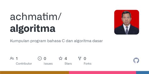 GitHub Achmatim Algoritma Kumpulan Program Bahasa C Dan Algoritma Dasar
