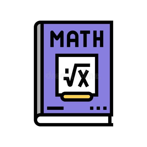 Book Math Science Education Color Icon Vector Illustration Stock