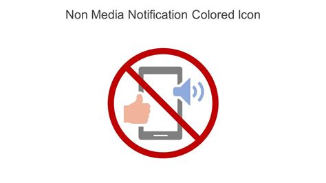Non Media Notification Colored Icon In Powerpoint Pptx Png And Editable Eps Format PPT Example