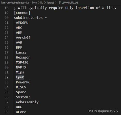 [学习cpu0] 二 cpu0后端初始化 tutorial creating an llvm backend for the cpu0