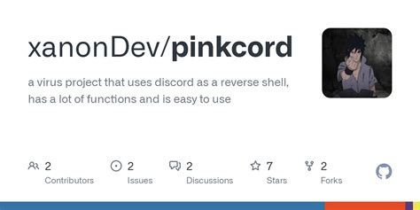 github xanondev pinkcord a virus project that uses discord as a