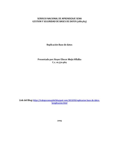 replicación base de datos pdf pdf servidor sql de microsoft bases de datos