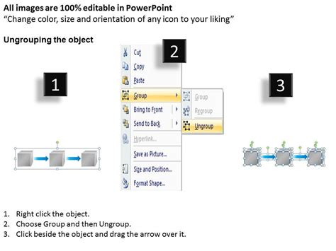 D Cubes Process Style PowerPoint Slide Clipart Example Of Great PPT Presentations PPT