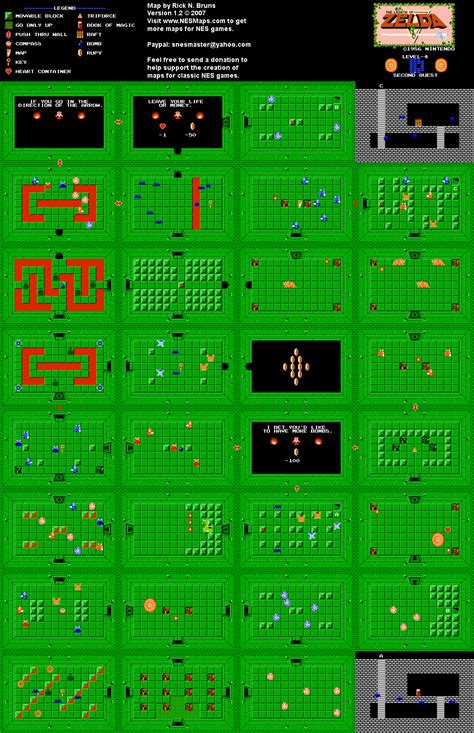 Zelda Nes Map Printable Printable Legend Of Zelda Map