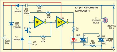 Smart Switch Circuit Detailed Circuit Diagram Available