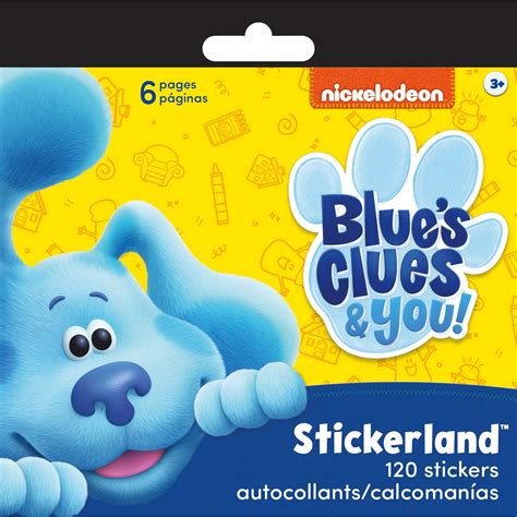 Nickelodeon Blues Clues Mini Stickerland Sticker Pack Multi Coloured