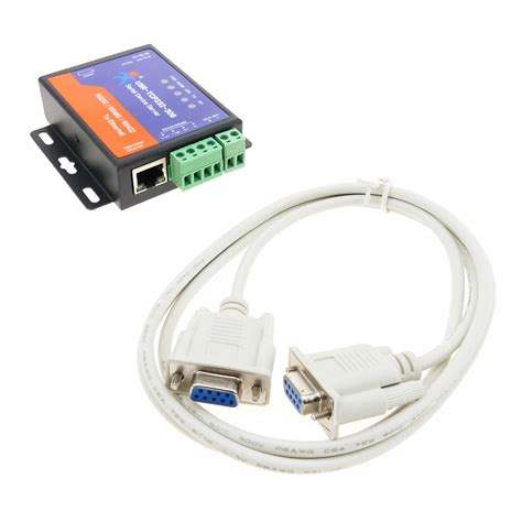 módulo t24 rs232 rs422 rs485 serie a ethernet tcp ip con carcasa modelo