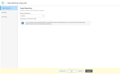 Step 2 Choose Backup Copy Target Veeam Service Provider Console Guide