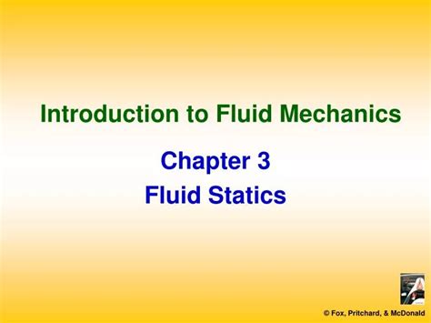 PPT Introduction To Fluid Mechanics PowerPoint Presentation Free Download ID