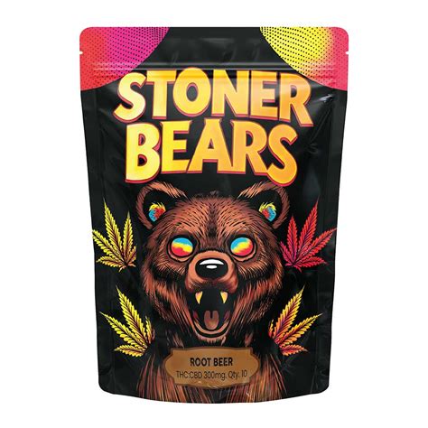 Stoner Bears 300mg 1 1 Cbd Thc Gummy Root Beer My 28 Grams