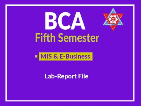 mis and e business lab report bca fifth semester 5th sem bca tu bca